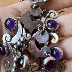 Taxco | Jewelry | Felipe Martinez Taxco 94s Amethyst Sterling Necklace ...